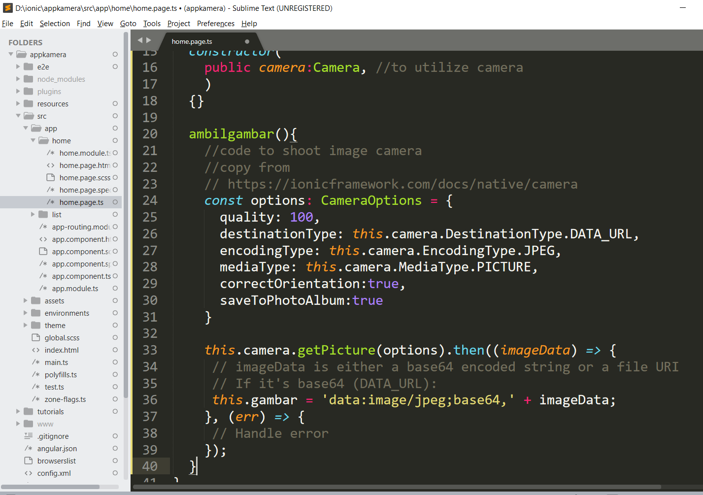 Srsko senang sungguh nak buat apps kamera guna Ionic – FSTM KUIS