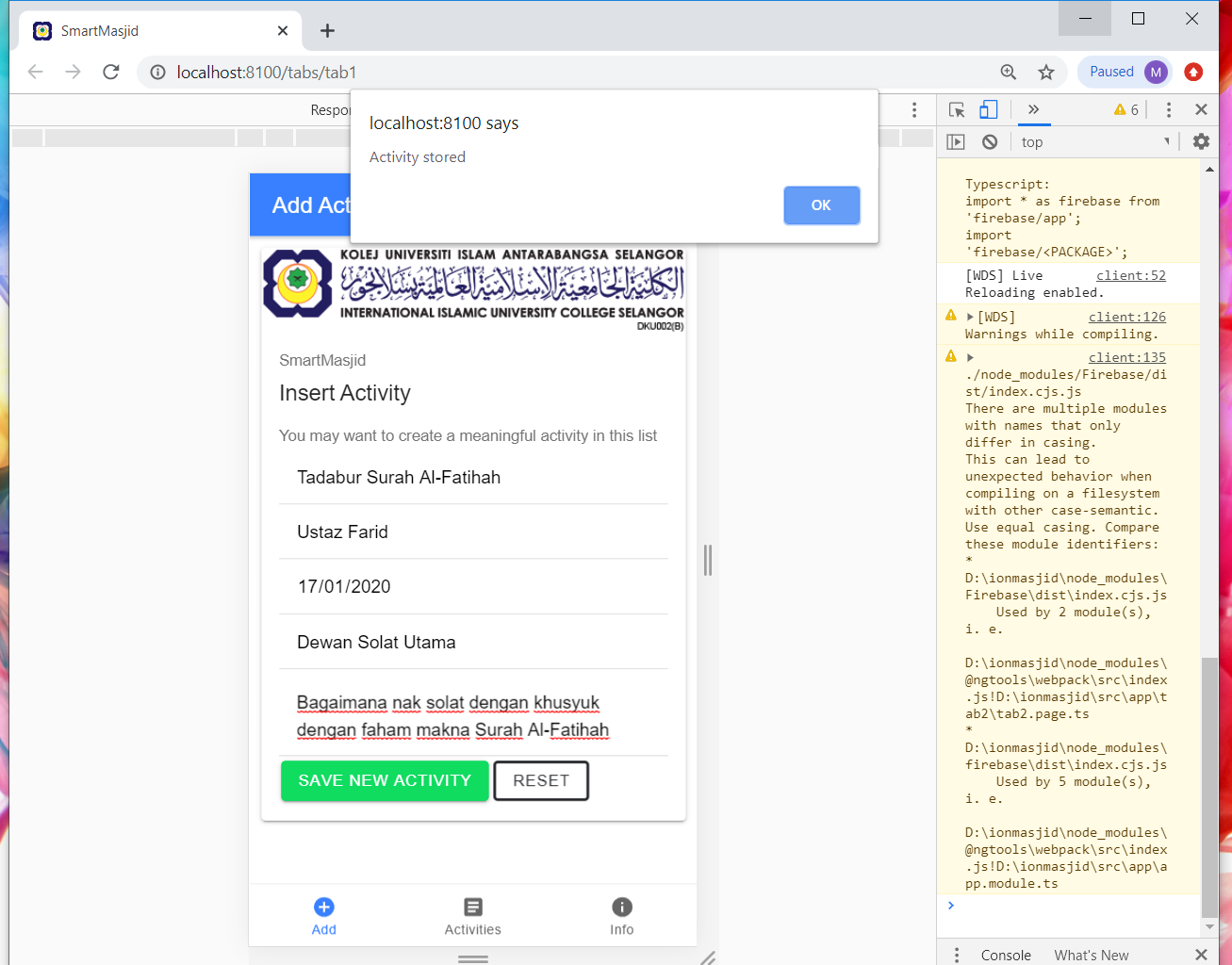 Kursus Ionic 2021 Malaysia – FSTM KUIS